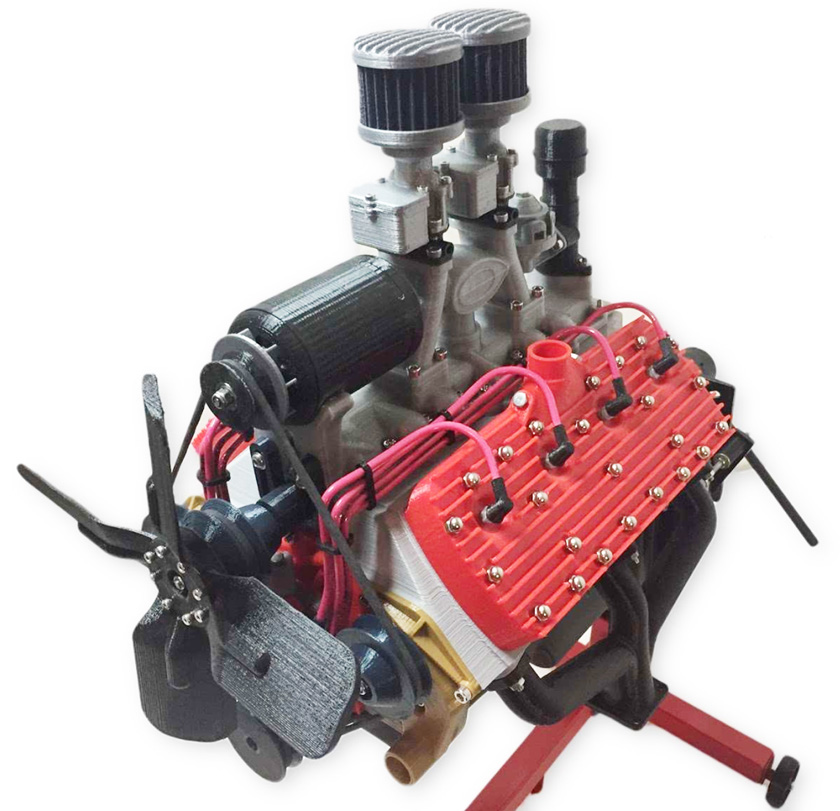 3D Printed Flathead Ford Engine